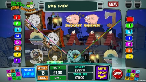 Alien Farm Invasion Slot - Play Alien Farm Invasion By mFortune