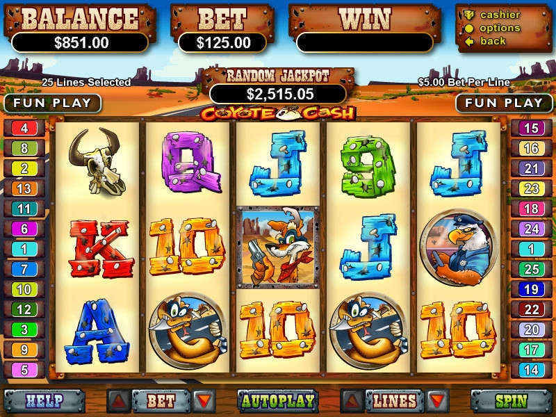Coyote Cash Slot - Play Coyote Cash By Realtime Gaming