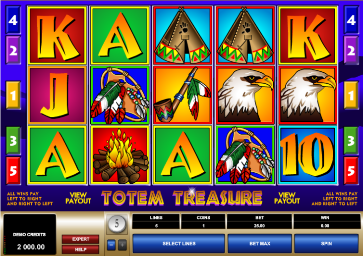 Totem Treasure Slot - Play Totem Treasure By Microgaming