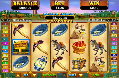PayDirt Slot - Play PayDirt By Realtime Gaming