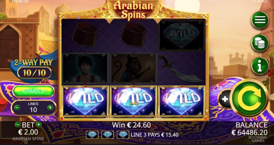 Arabian Spins Slot - Play Arabian Spins By Booming-Games